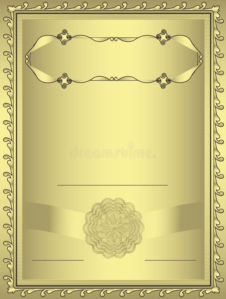 Gold Certificate Rosette Stock Illustrations – 2,704 Gold Certificate ...