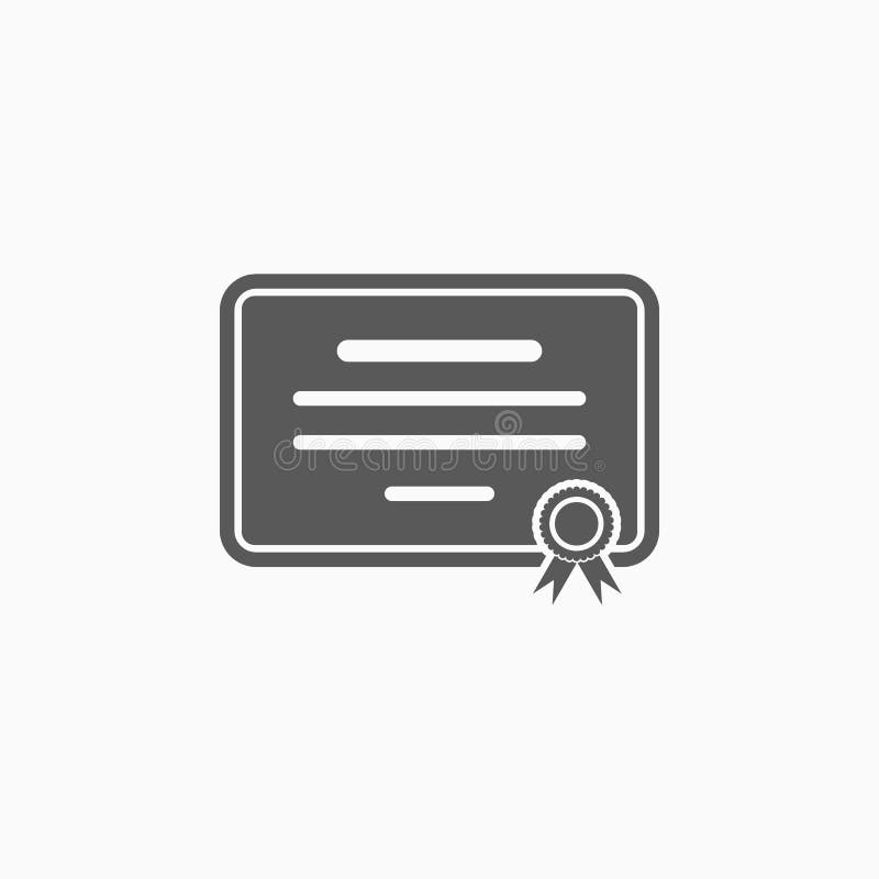 Certificate Icon, Award Vector, Diploma, Certificate, Credentials ...