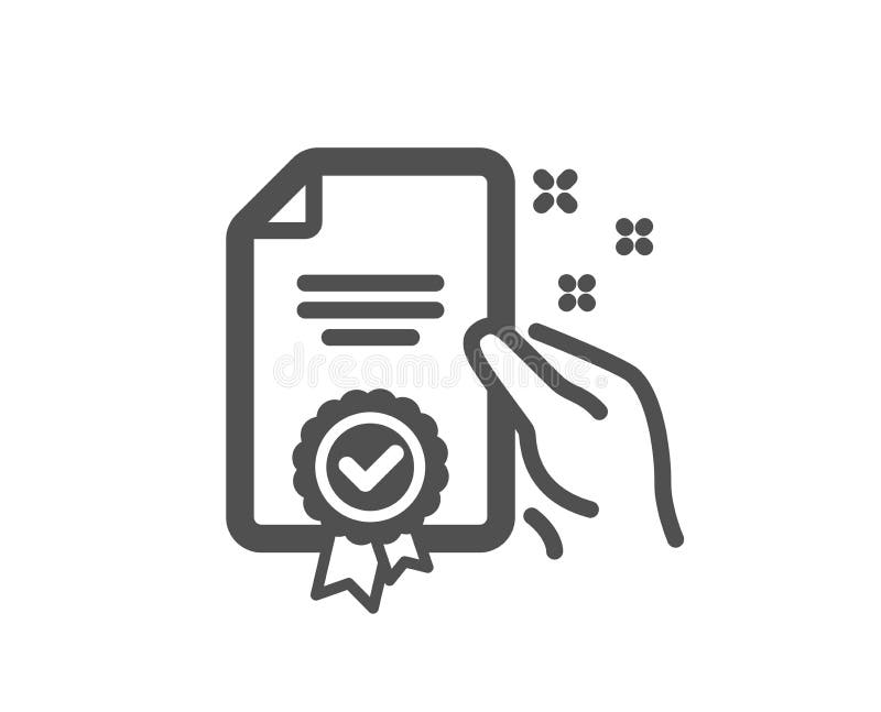 Certificate Icon. High Quality Sign. Vector Stock Vector - Illustration ...