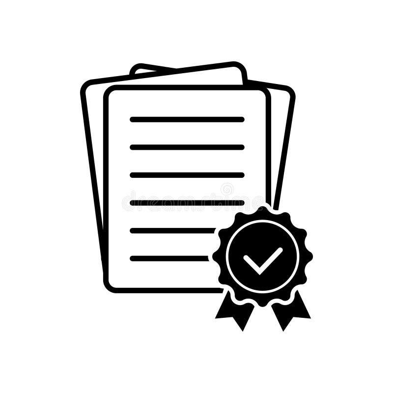Certificate Icon. Premium Quality Symbol. Achievement Badge. Tasks Done ...