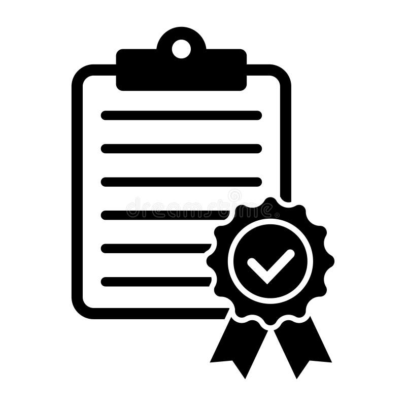 Certificate Icon. Premium Quality Symbol. Achievement Badge. Tasks Done ...