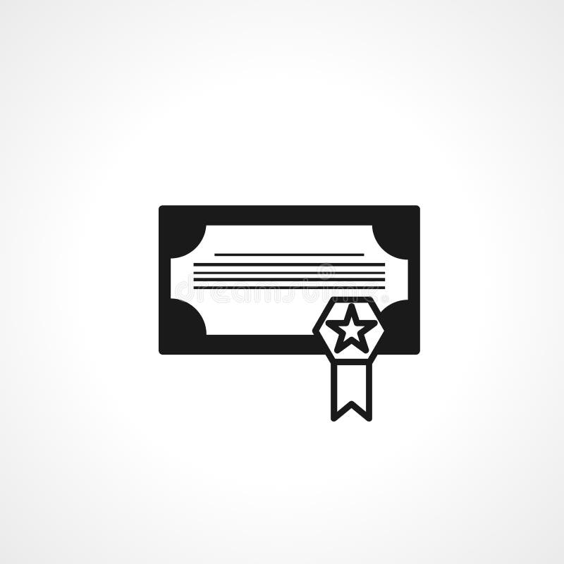 Certificate Icon. Certificate Vector Icon. Certificate Isolated Icon ...