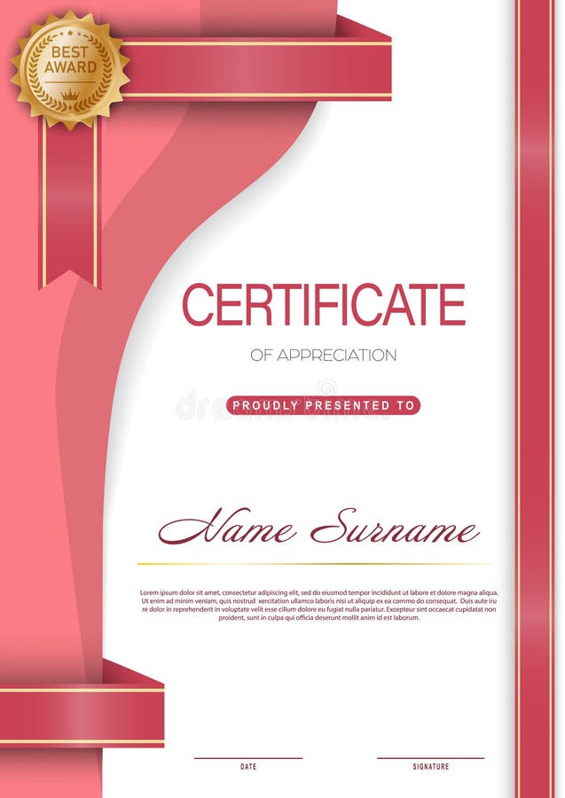 Certificate. the Layout of the Certificate of Recognition of Education ...