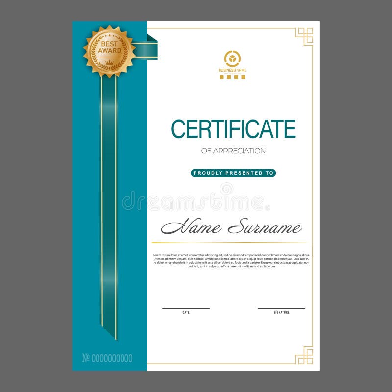 Certificate. the Layout of the Certificate of Recognition of Education ...