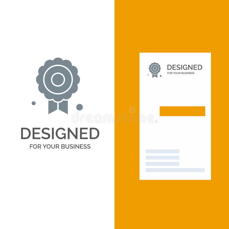Certificate, Medal, Quality Grey Logo Design and Business Card Template ...
