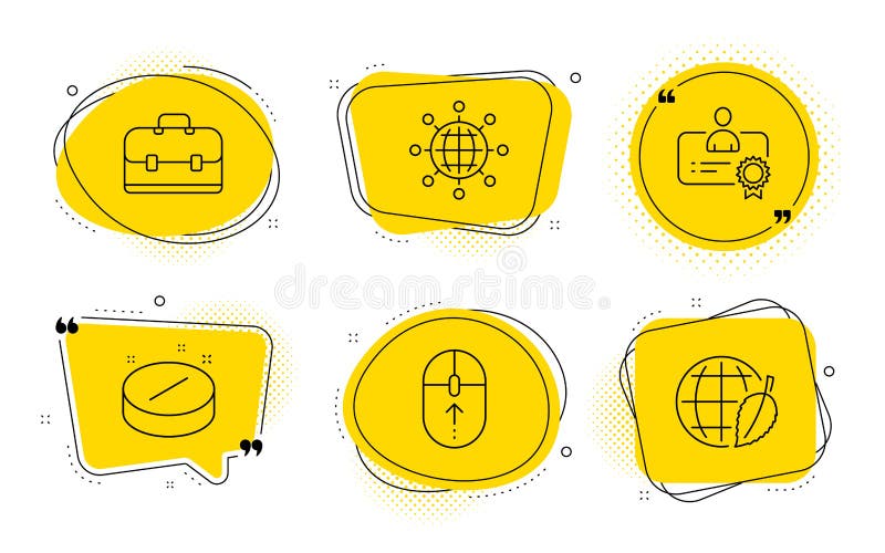 International Globe, Portfolio and Swipe Up Icons Set. Certificate ... International Globe, Portfolio and Swipe Up Icons Set. Certificate ...