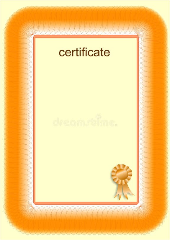 Certificate stock vector. Illustration of framework, identity - 42901719