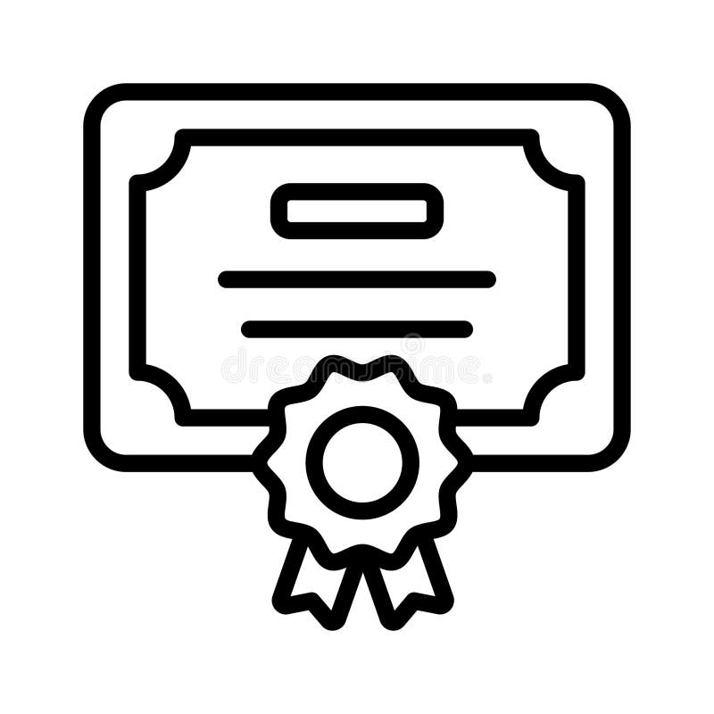 Certificate with a Ribbon, Symbolizing Professional Accreditation Stock ...