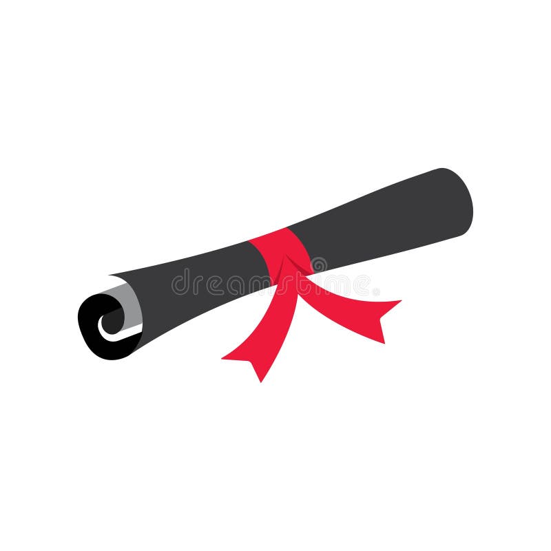Certificate Roll Logo Vector Template Design. Graduation Logo, Vector ...