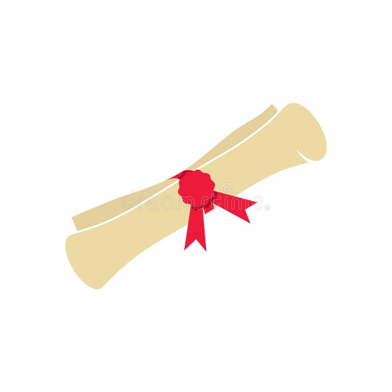 Certificate Roll Logo Vector Template Design. Graduation Logo, Vector ...