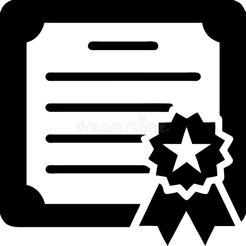 Certificate with Seal Ribbon Vector for Accreditation and Achievement ...