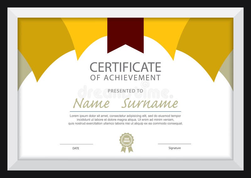 Certificate Template,diploma Layout Stock Vector - Illustration of ...