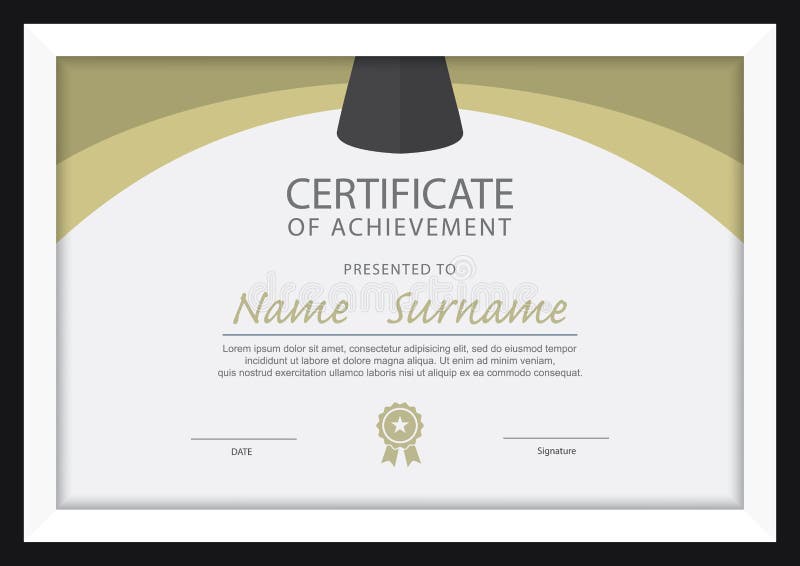 Certificate Template,diploma Layout Stock Vector - Illustration of ...