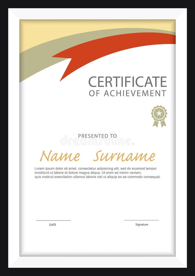 Certificate Template,diploma Layout Stock Vector - Illustration of ...