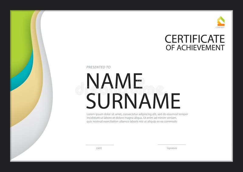 Certificate Template,diploma Layout. Stock Vector - Illustration of ...