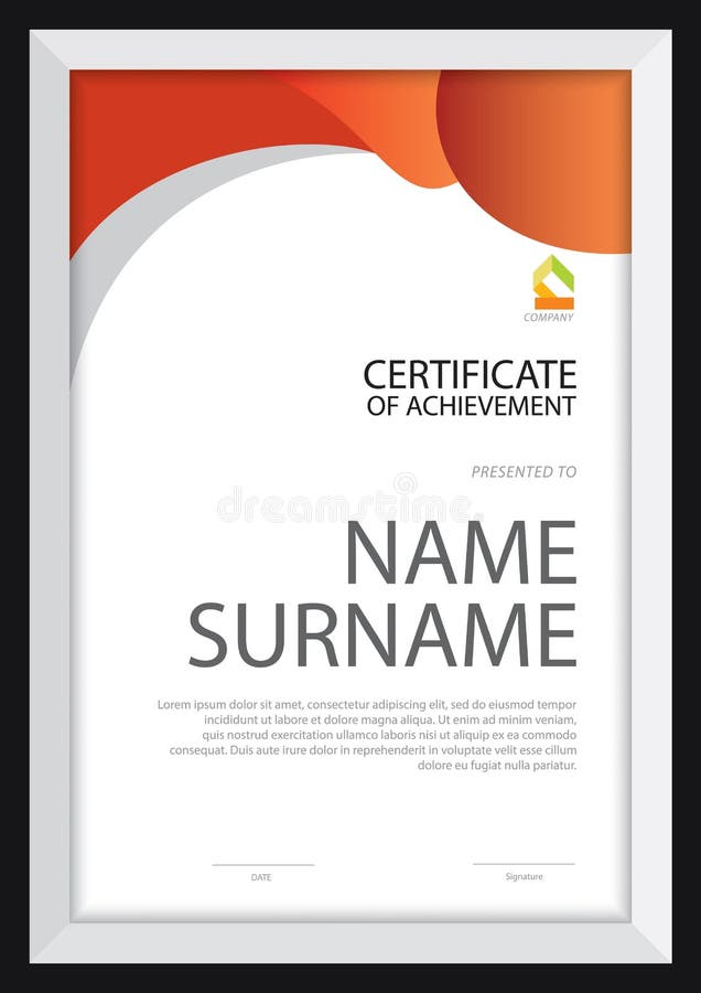 Certificate Template,diploma Layout. Stock Vector - Illustration of ...