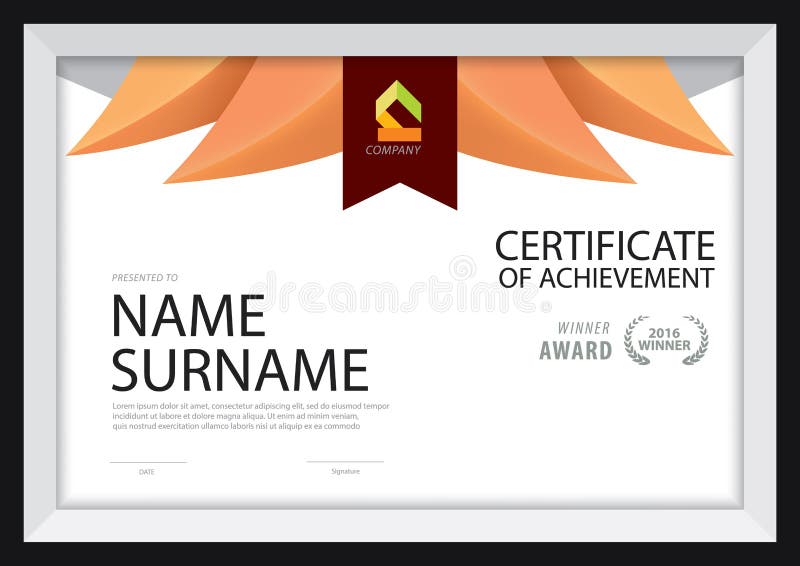 Certificate Template,diploma Layout. Stock Vector - Illustration of ...