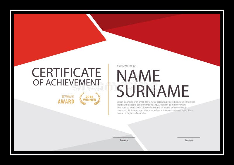 Certificate Template,diploma Layout. Stock Vector - Illustration of ...