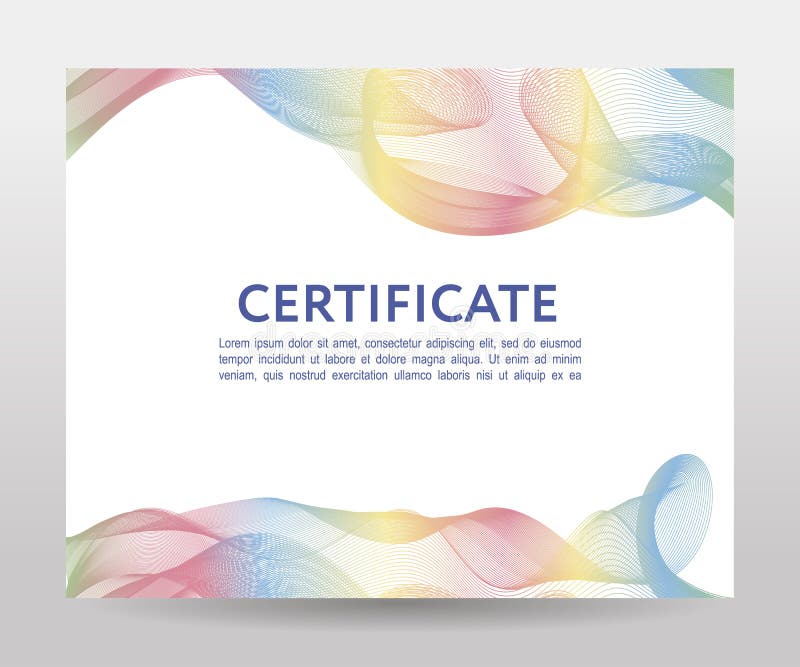 Corporate Certificate Template, Simple and Flat Certificate Design ...