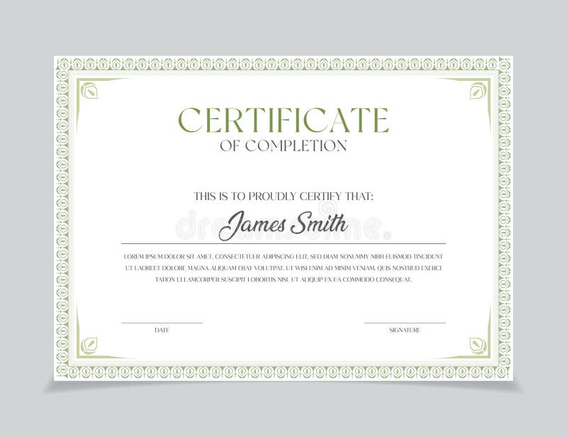 Certificate Award Design Template for Certifications. Stock Vector ...