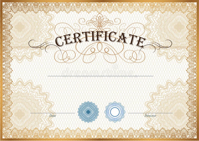 Certificate template stock vector. Illustration of achievement - 51030565 Certificate template stock vector. Illustration of achievement - 51030565