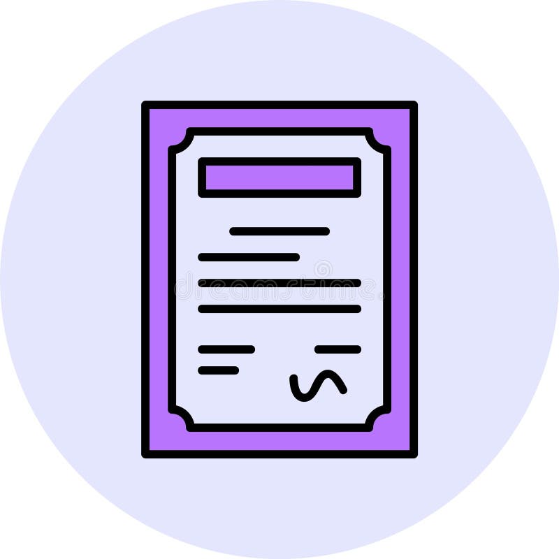 Certificate Vector Icon Design Stock Vector - Illustration of ...