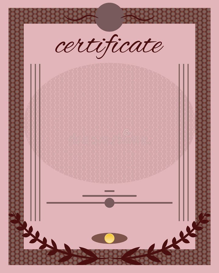 Certificate School Good Conduct Stock Illustrations – 13 Certificate ...