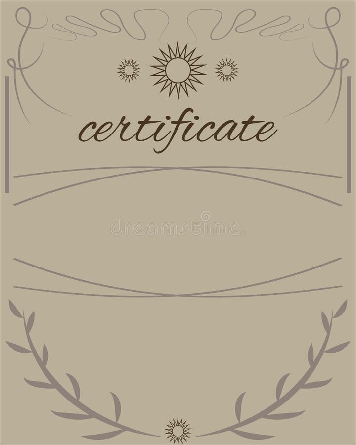 Certificate School Good Conduct Stock Illustrations – 13 Certificate ...