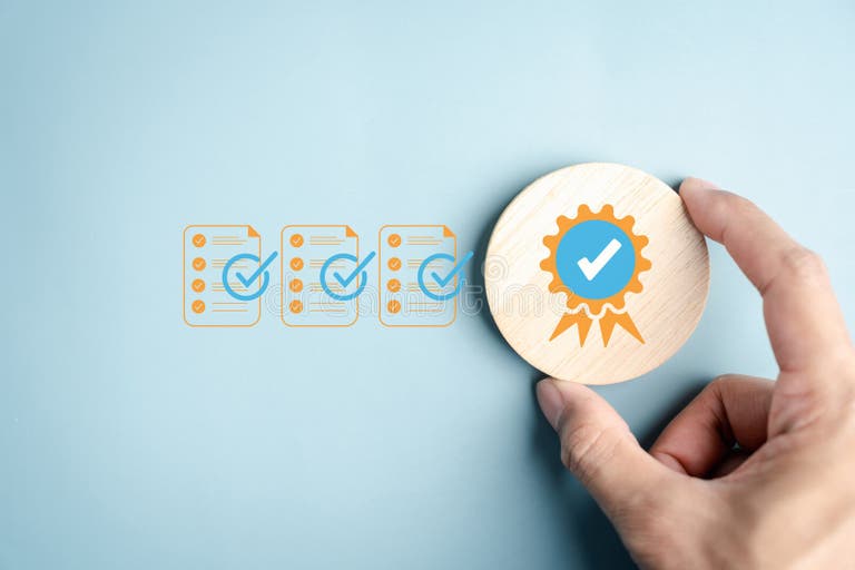 Certificate Verification with Compliance Documents and Check Marks ...