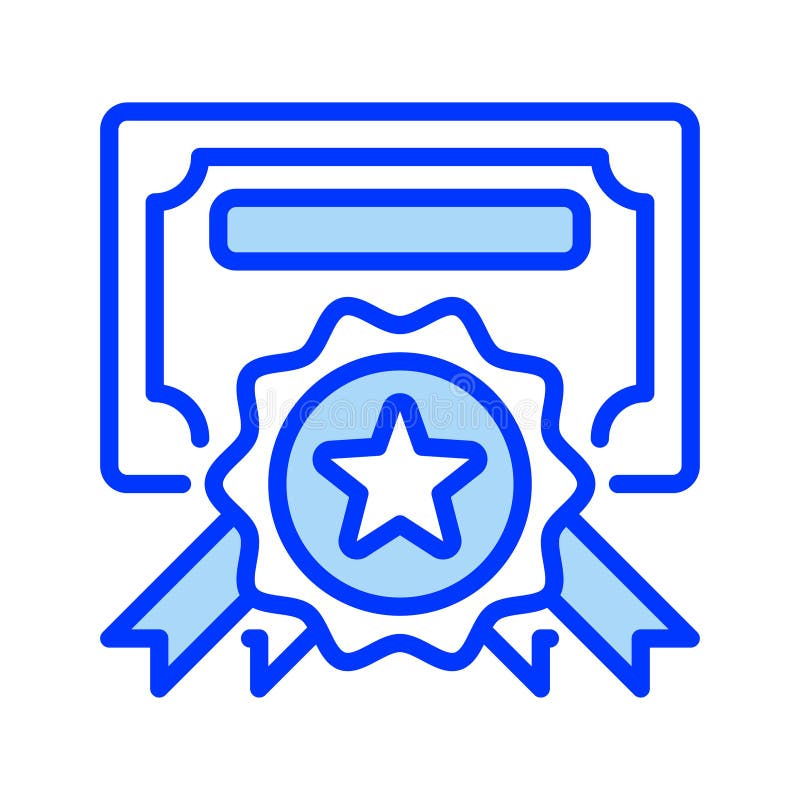 Certification Achievement Line Icon. Universal Creative Premium Symbol ...