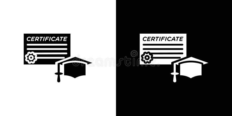 Certification Diploma Icon Isolated Flat Vector in Outline Stock Vector ...
