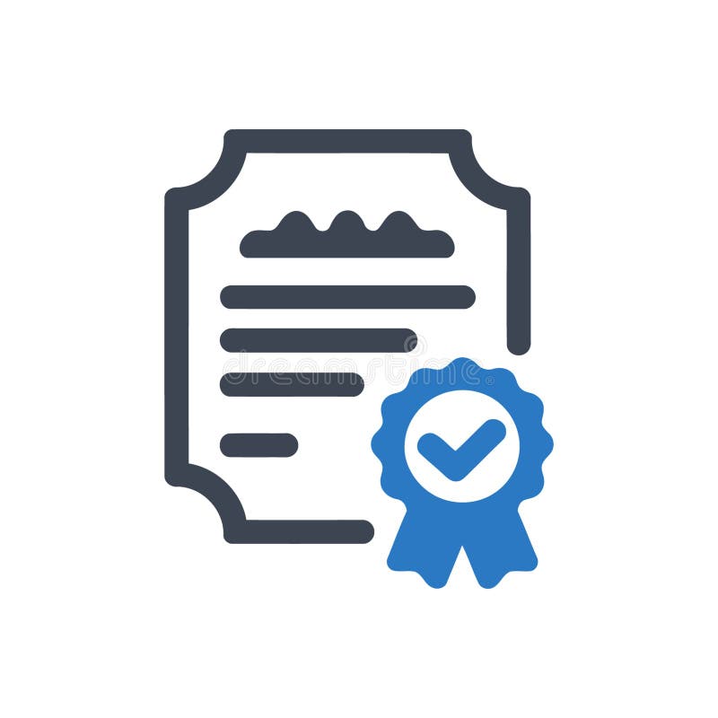 Certification Icon stock vector. Illustration of approval - 361701953