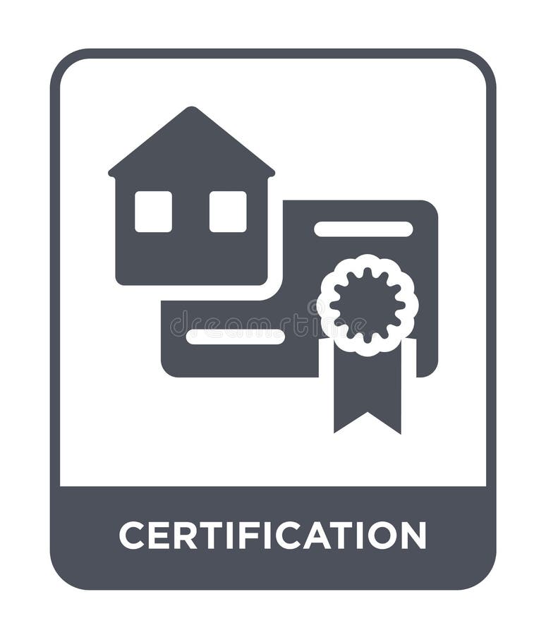 Certification Icon In Trendy Design Style. Certification Icon Isolated ...