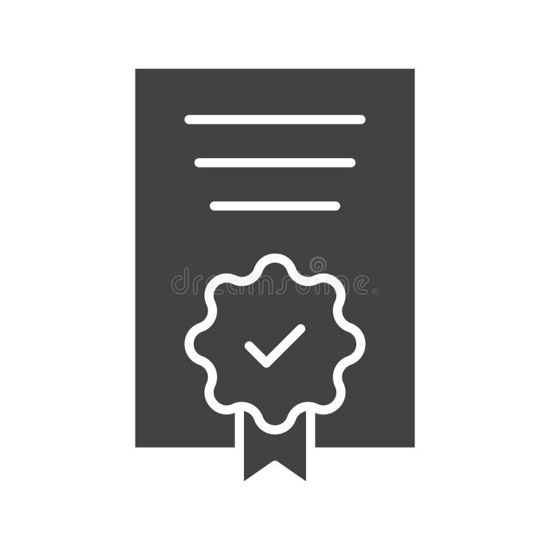 Certification Icon Vector Image. Stock Vector - Illustration of diploma ...