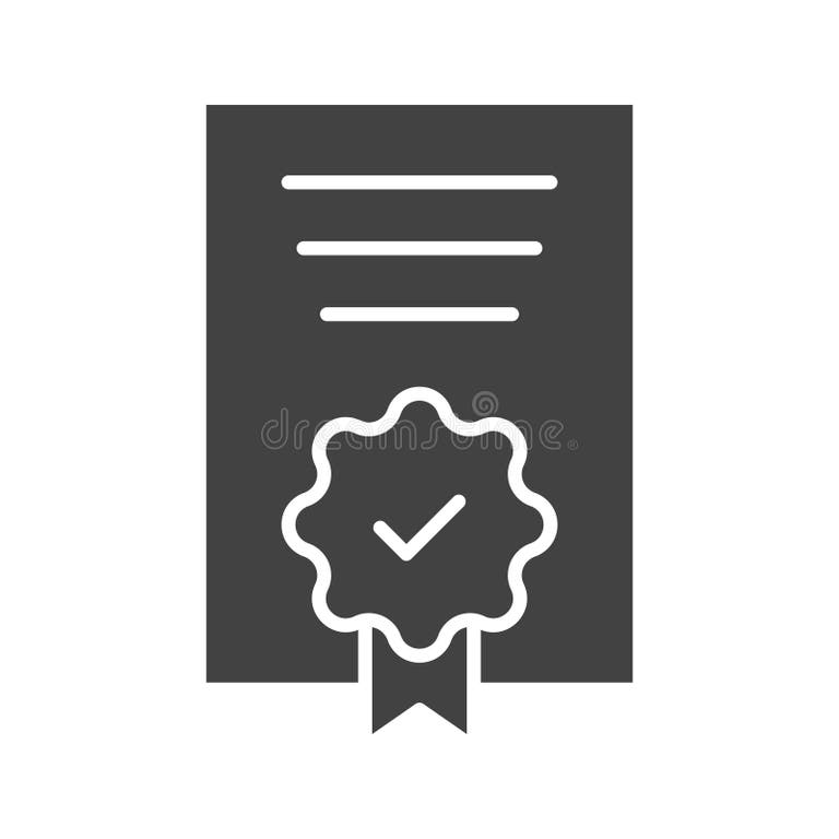 Certification Icon Vector Image. Stock Vector - Illustration of diploma ...