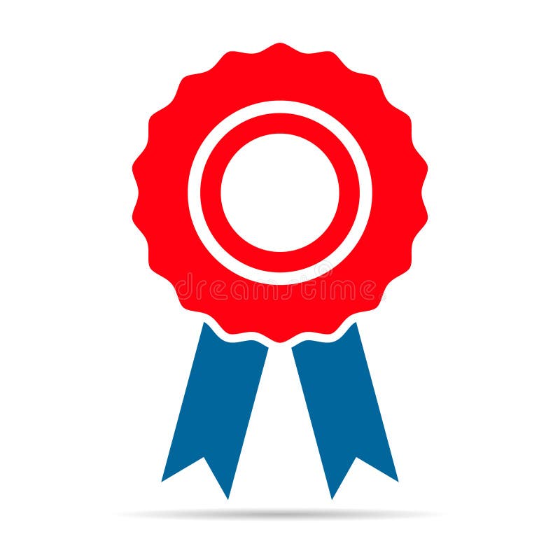 Certification Seal Shadow Award Icon, Ribbon Web Stamp Symbol, Label ...