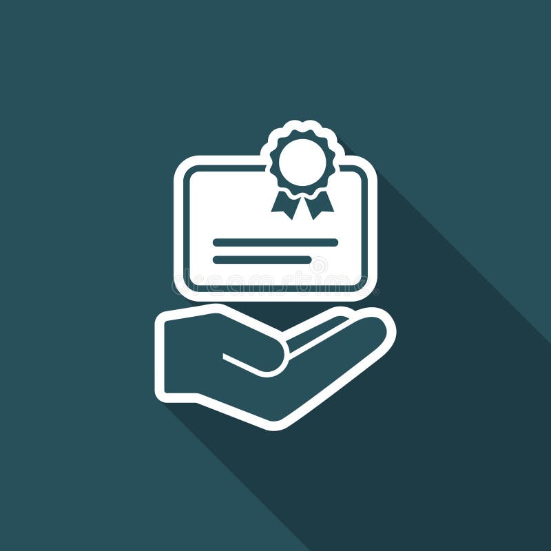 Certification Services - Vector Icon Stock Vector - Illustration of ...