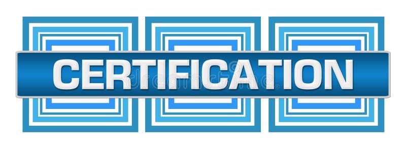 Verified Blue Green Business Symbols Squares Grid Stock Illustration ...