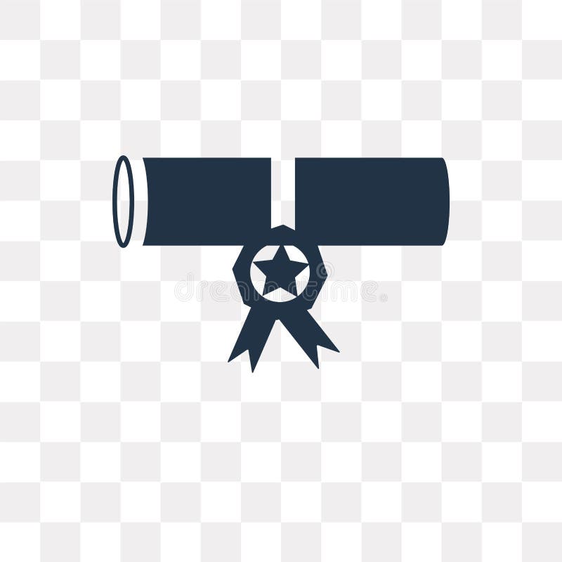 Certification Vector Icon Isolated on Transparent Background, Ce Stock ...