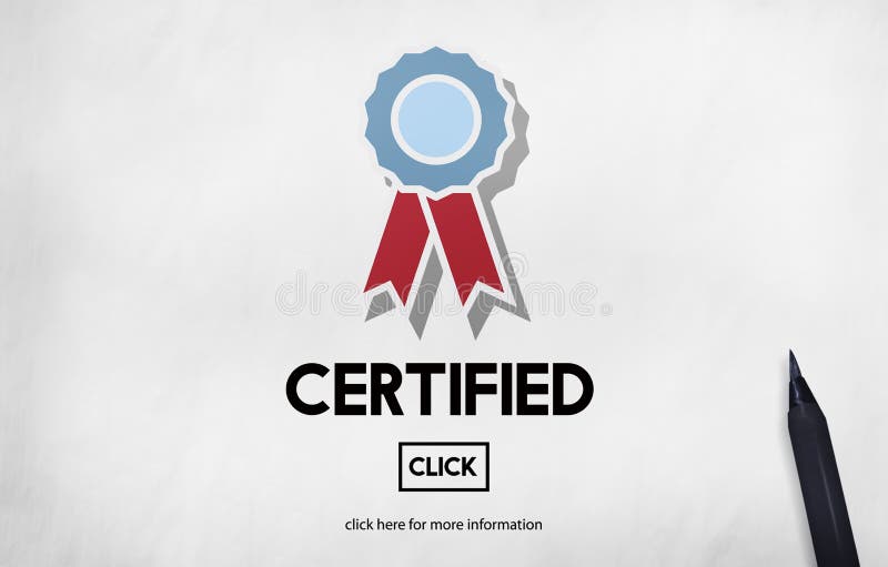 Certified Approval Agreement Confirmation Concept Stock Photo - Image ...