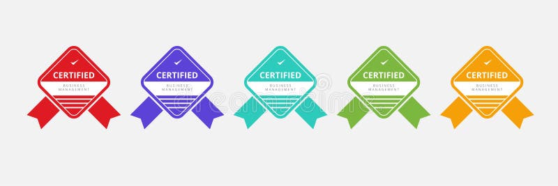 Certified Badge for Business Company Design Template Stock Vector ...