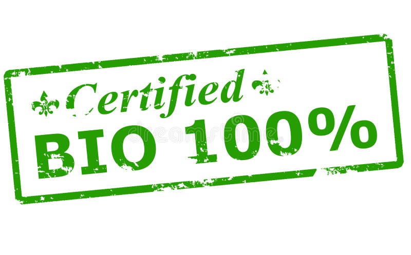 Bio Certified rubber stamp stock vector. Illustration of paperwork ...