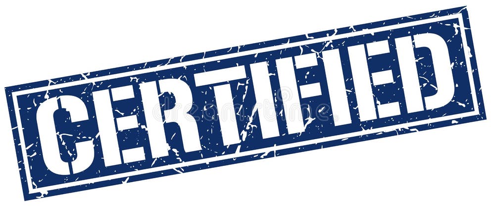 Certified Square Grunge Stamp Stock Vector - Illustration of ...