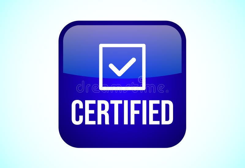 Certified Button Design Illustration, Certified Sign Suitable for ...