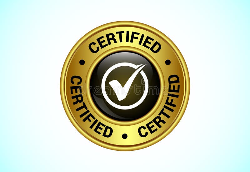 Certified Button Design Illustration, Certified Sign Suitable for ...
