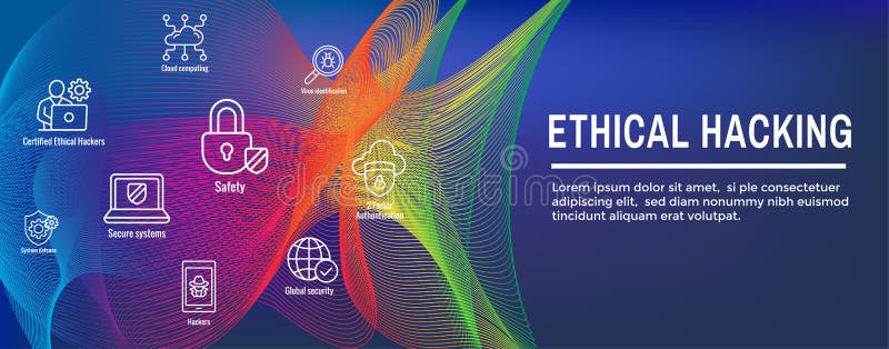 Certified Ethical Hacker - CEH - Icon Set & Web Header Banner Stock ...