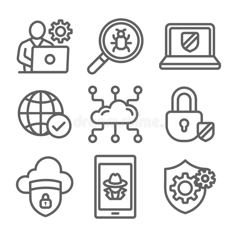 Certified Ethical Hacking CEH Icon Set Showing Virus, Exposing ... Certified Ethical Hacking CEH Icon Set Showing Virus, Exposing ...