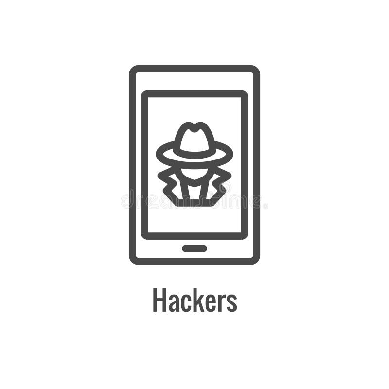 Certified Ethical Hacking Icon Showing Security and Hacking Idea Stock ...