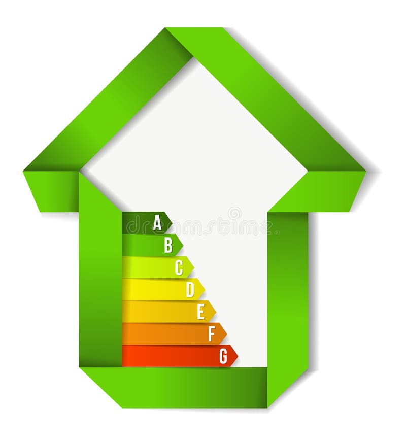 Improving Home Energy Performance Stock Illustration - Illustration of ...