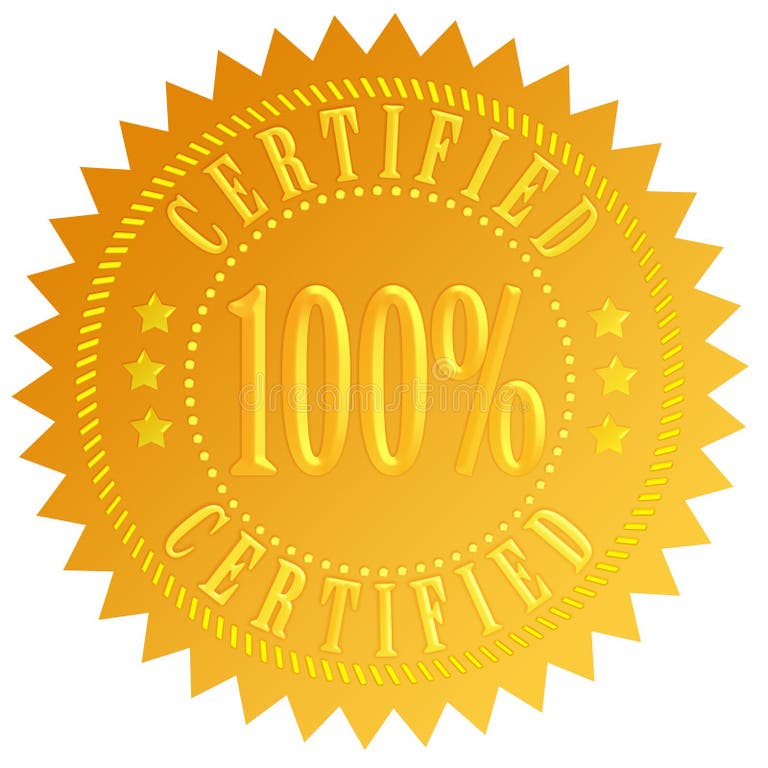 Certified Gold Seal Icon Stock Illustrations – 1,895 Certified Gold ...